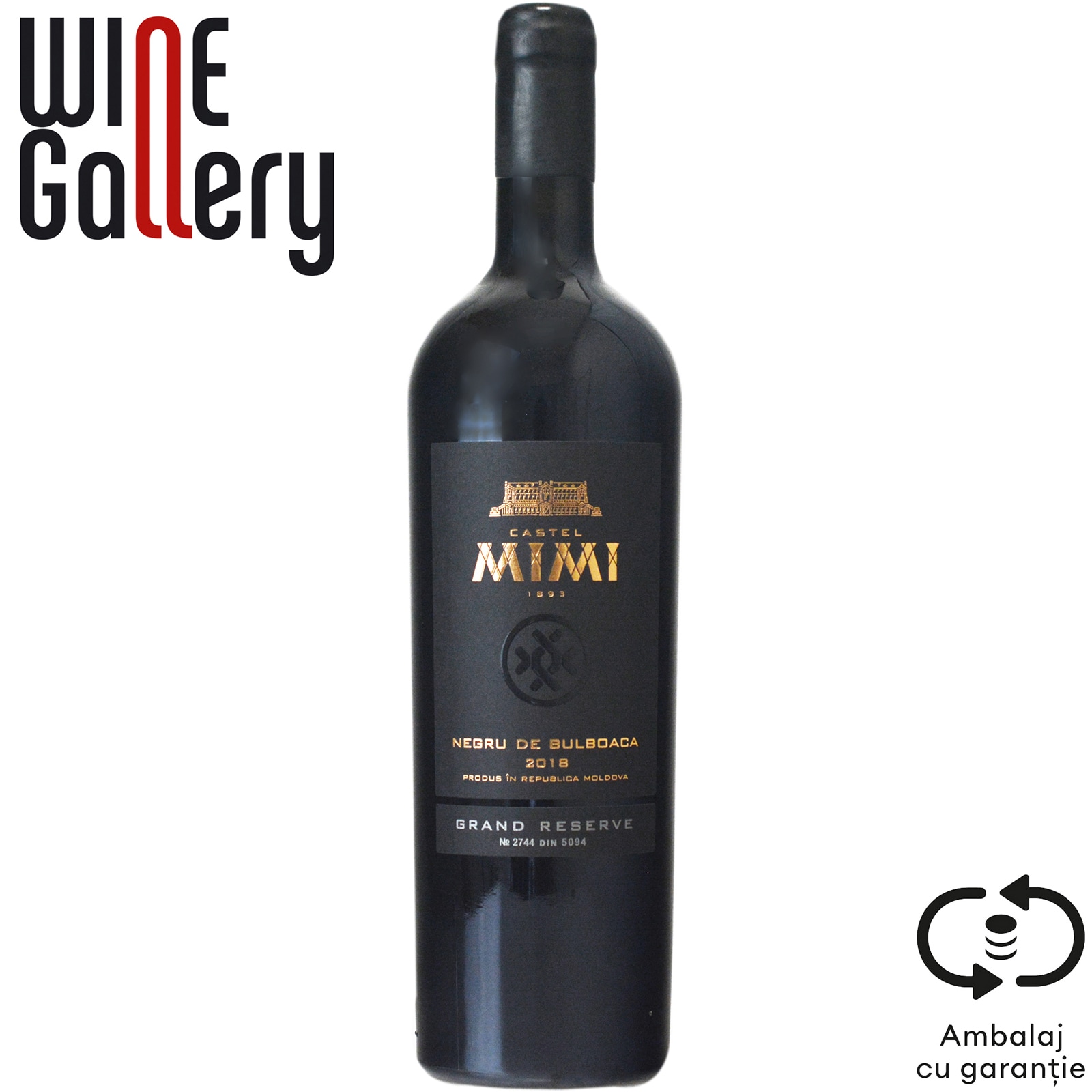 Castel Mimi | Vin rosu sec Negru de Bulboaca Grand Reserve 0.75L | Mega ...