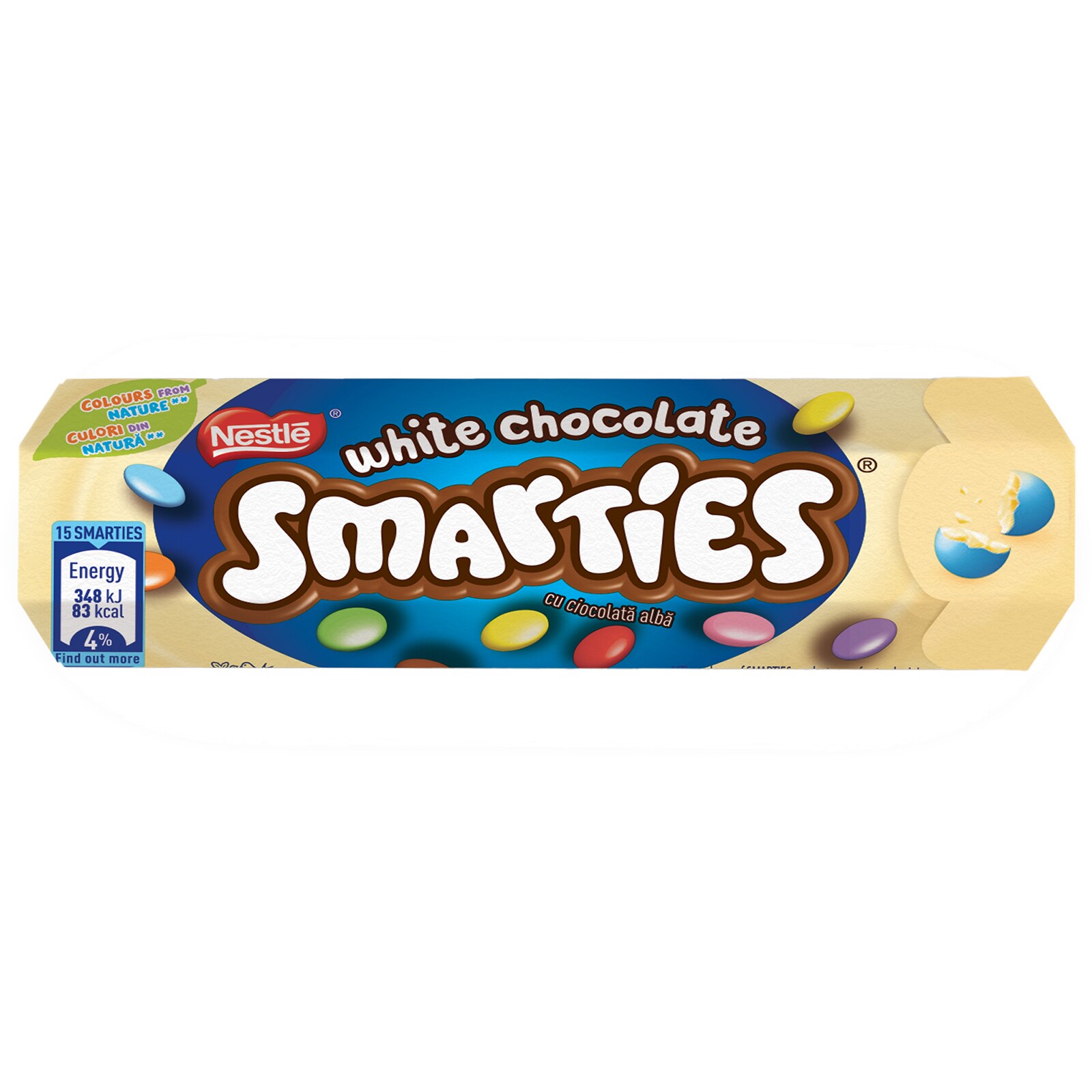 Smarties | Bomboane cu ciocolata alba 34g | Mega-image