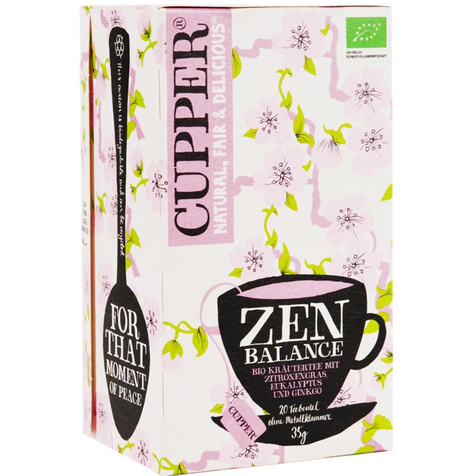 Cupper | Ceai bio Zen Balance, 20 plicuri, 35g | Mega-image