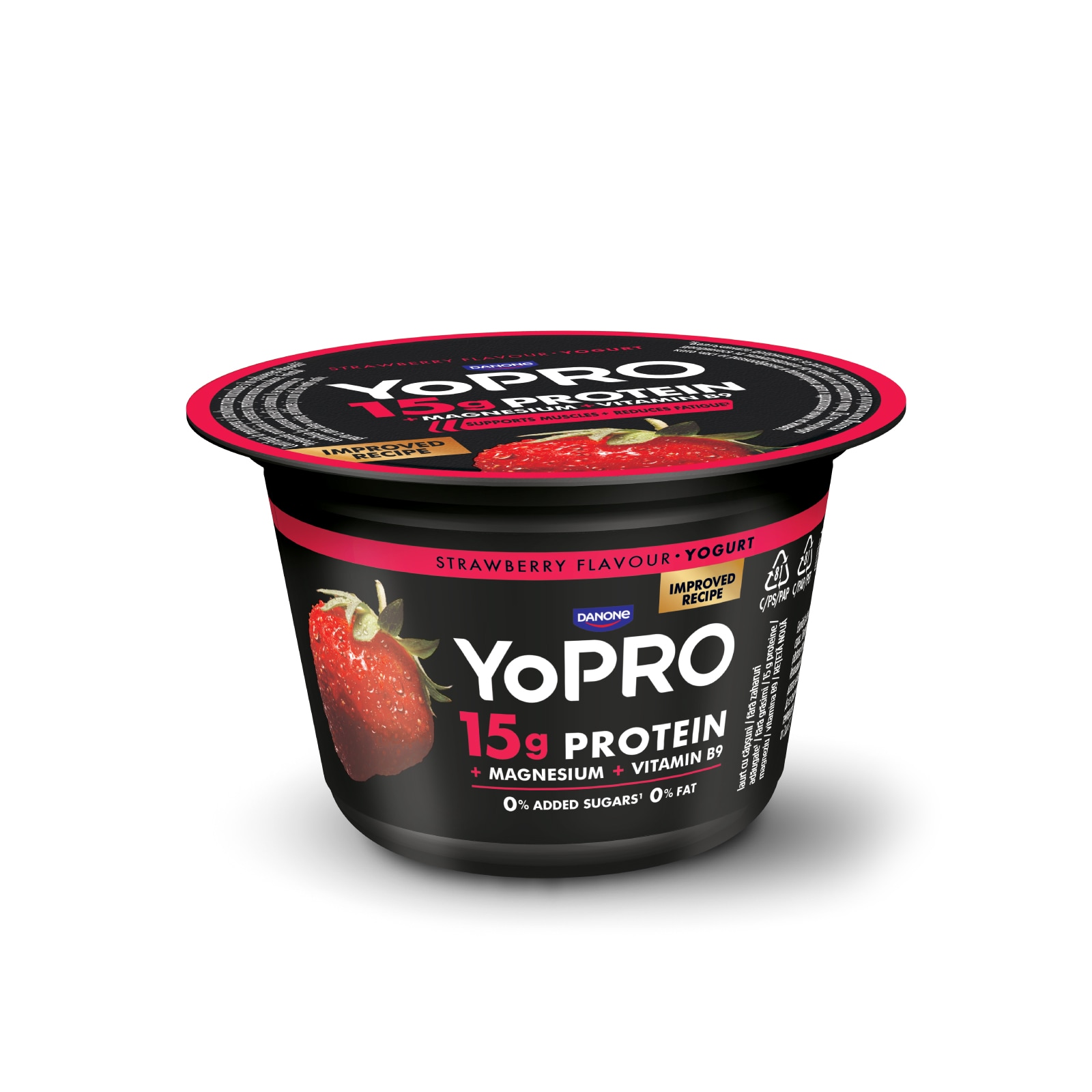 YoPRO | Produs lactat fermentat cu capsuni, bogat in proteine. 0,1% ...
