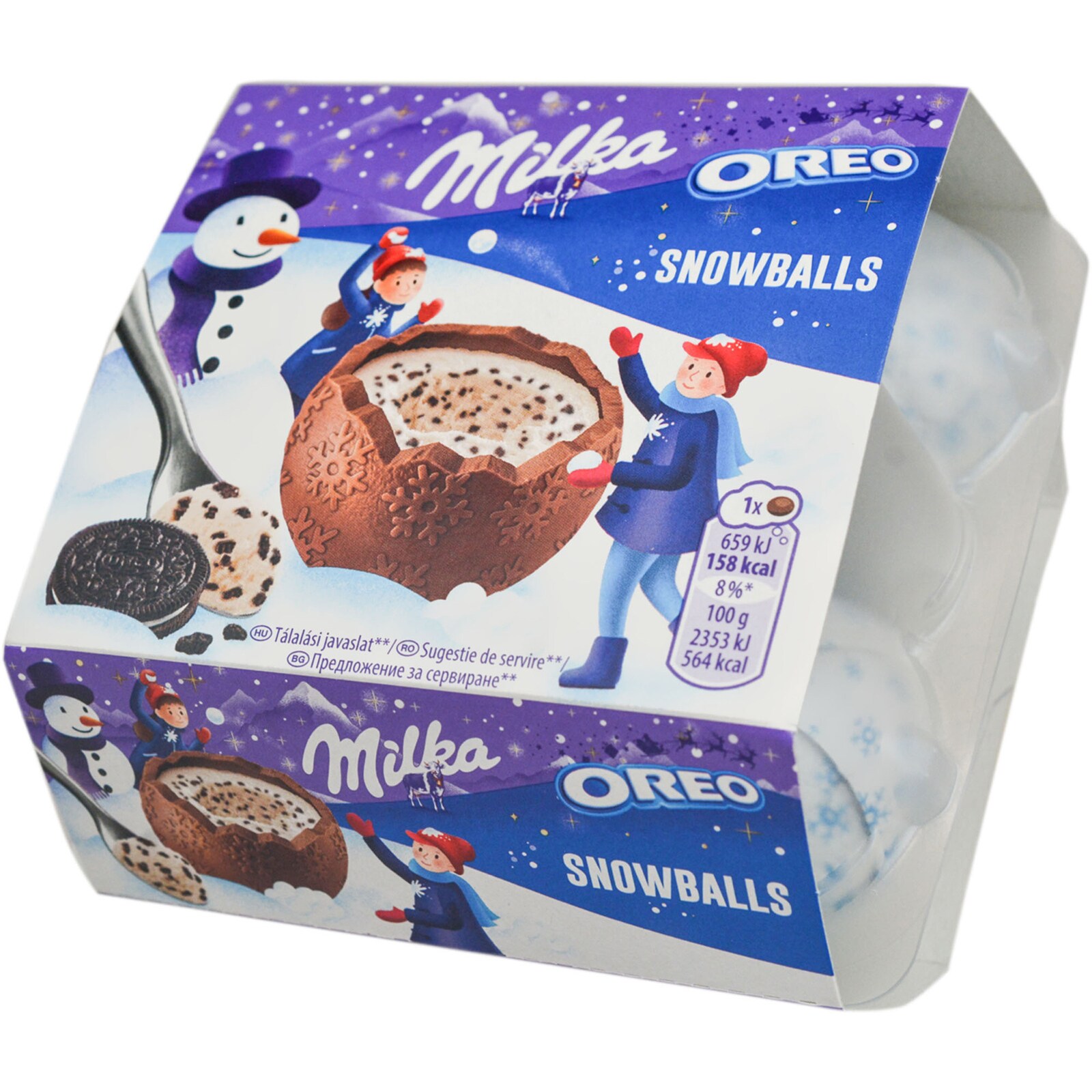 Milka | Bulgari de ciocolata cu lapte si Oreo 112g | Mega-image