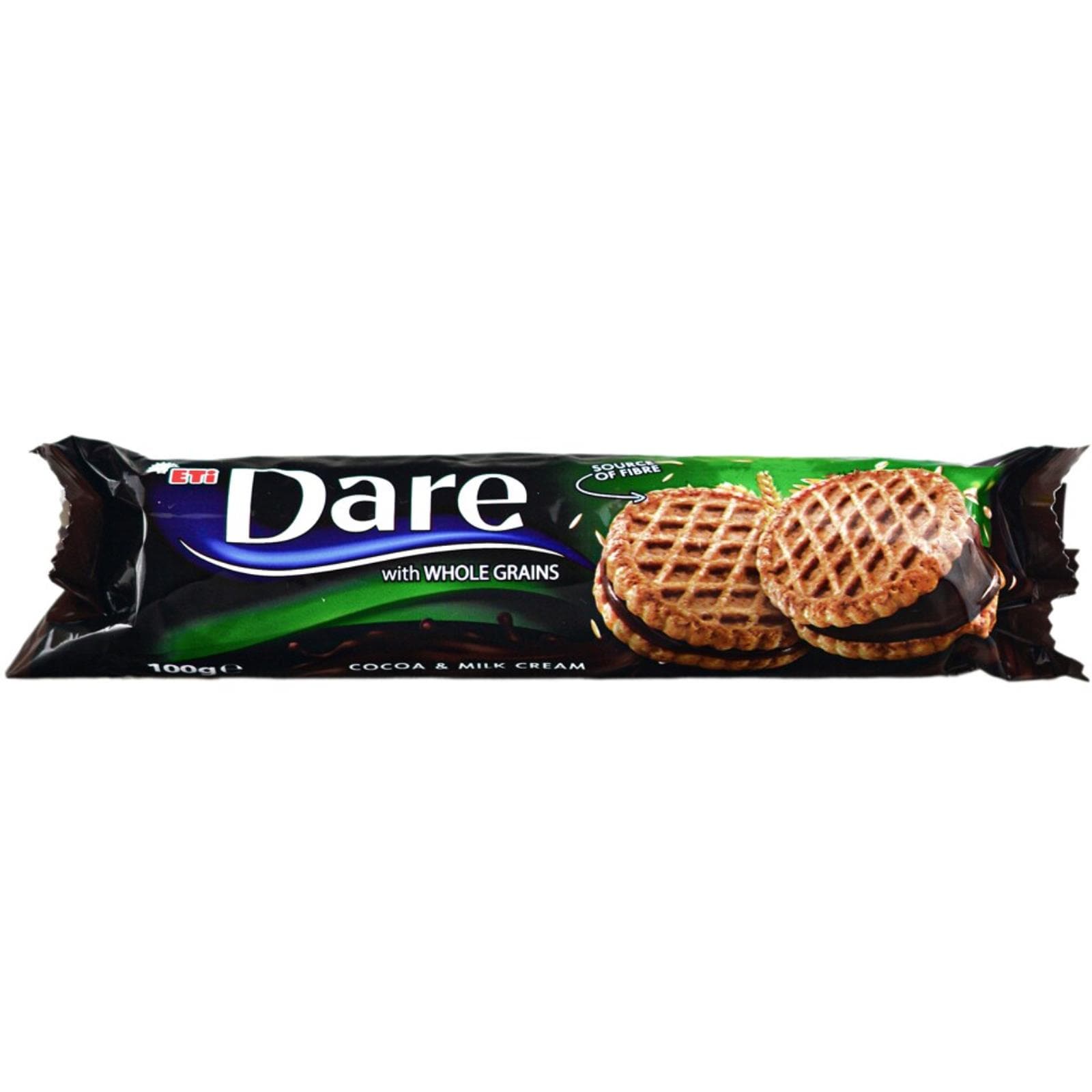 Dare | Biscuiti cu cereale integrale si crema de lapte si cacao 100g ...