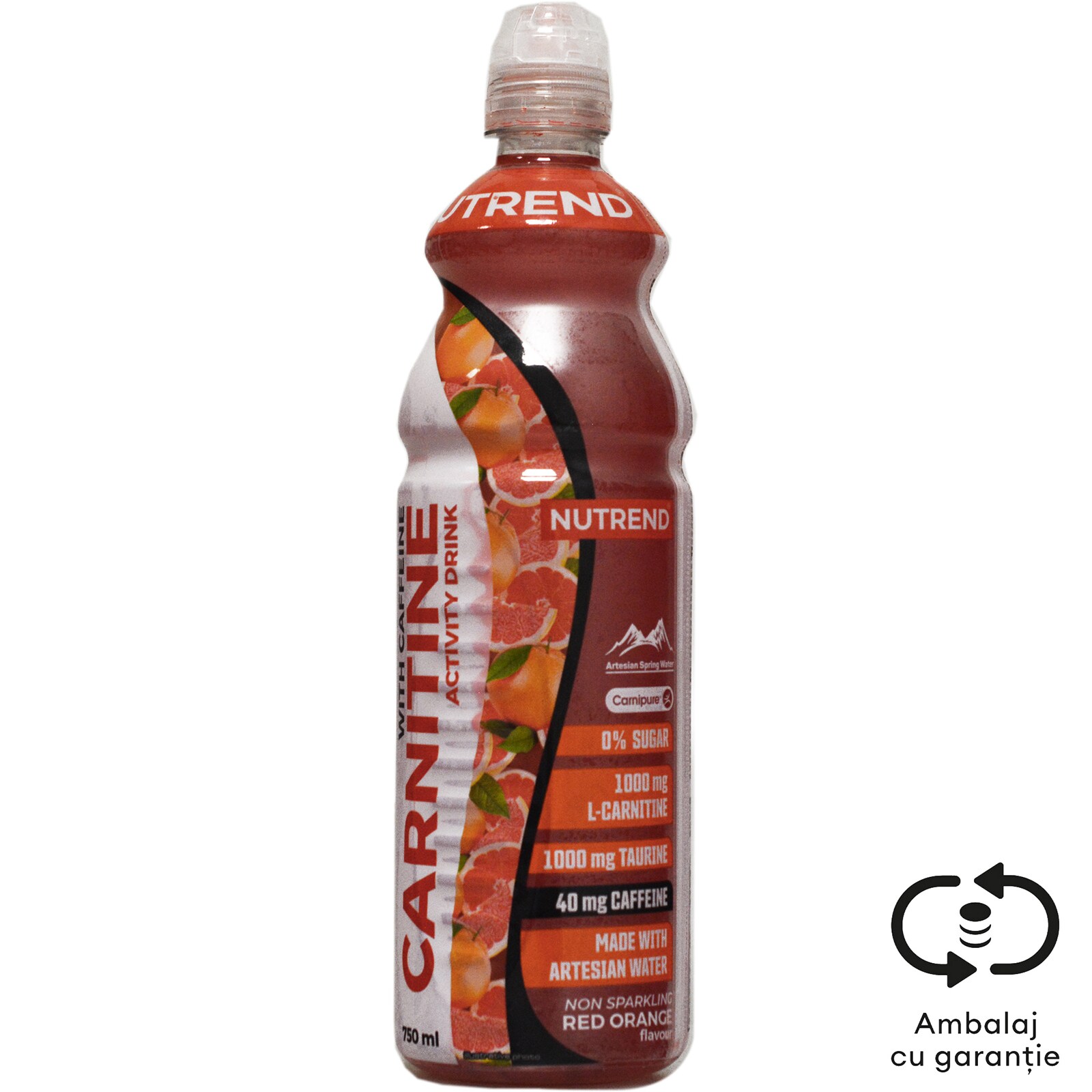 Nutrend | Bautura pentru sportivi cu carnitina si portocale rosii 750ml ...