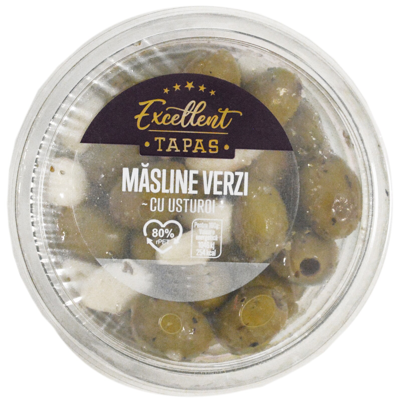 Excellent | Masline verzi cu usturoi 130g | Mega-image