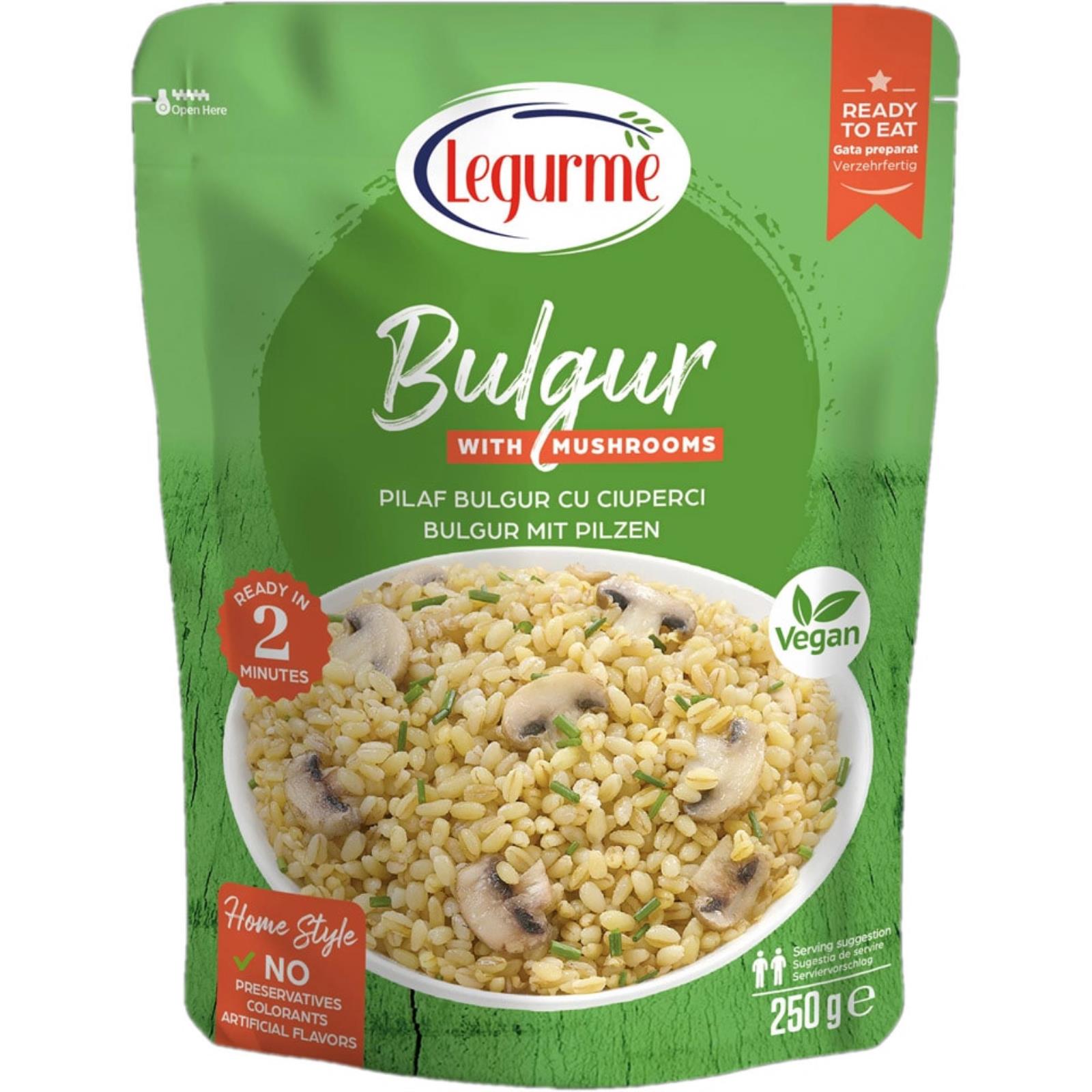 Legurme | Pilaf bulgur cu ciuperci ready to eat 250g | Mega-image
