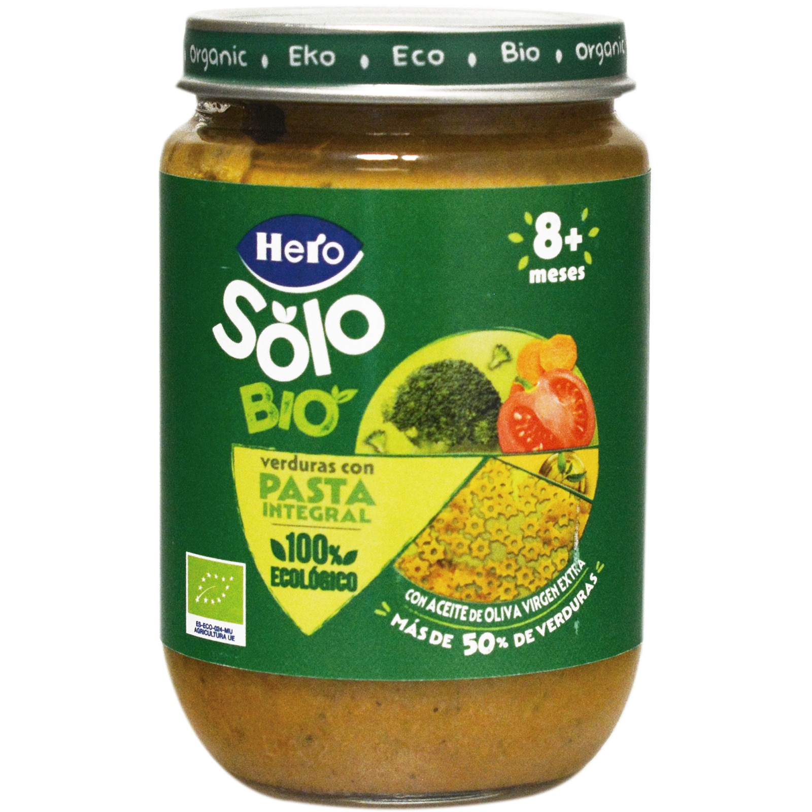 Hero | Solo | Meniu bio cu legume si paste integrale 190g | Mega-image