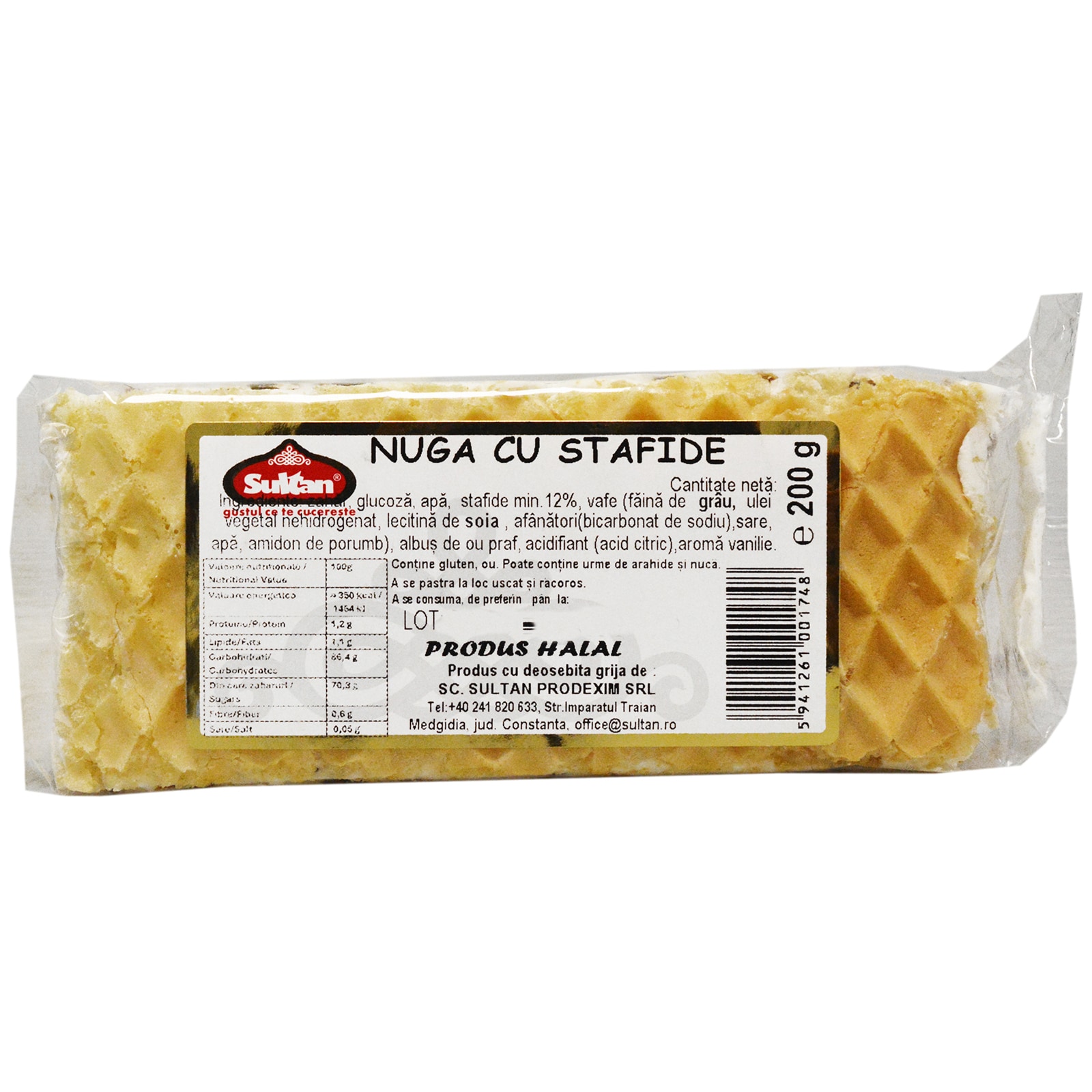 Sultan | Nuga cu stafide 200g | Mega-image