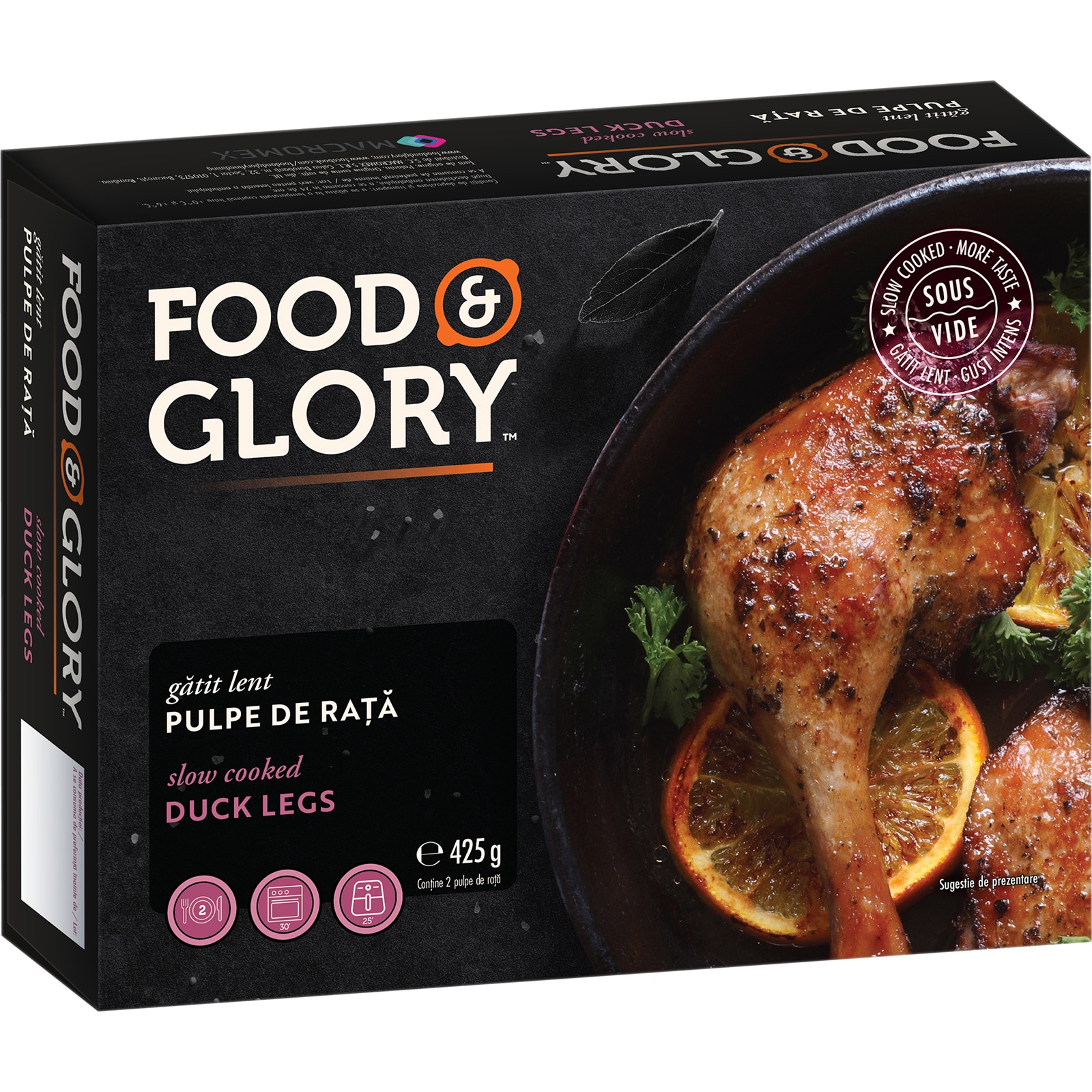 Food & Glory | Pulpe de rata, gatite lent 425g | Mega-image