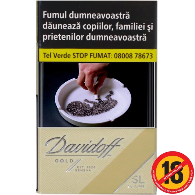 Davidoff | Gold | Tigari Gold Slims | Mega-image