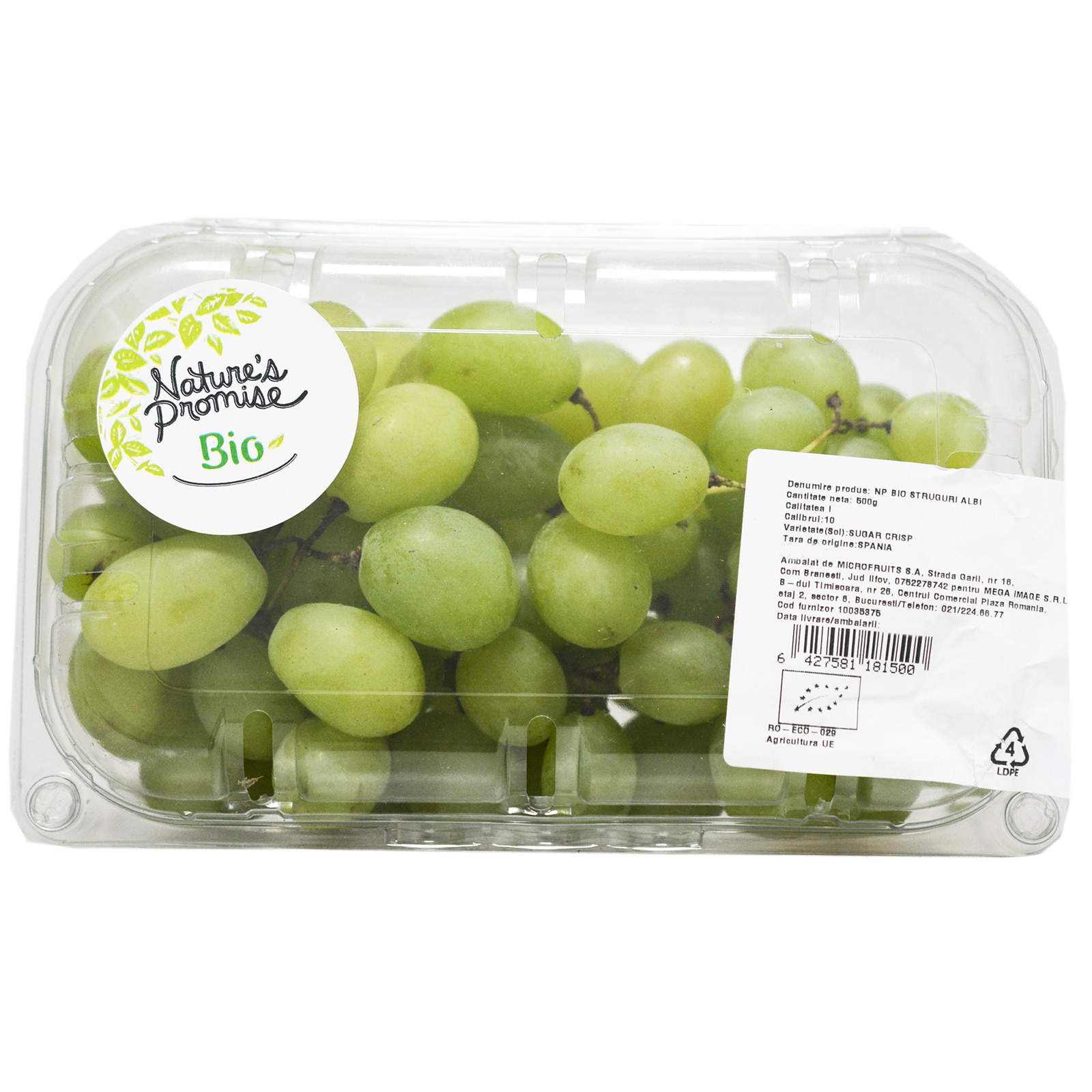 Nature's Promise Bio | Struguri albi bio 500g | Mega-image